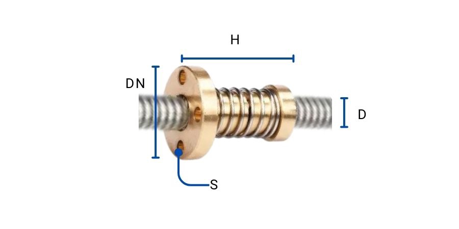 Leadscrew with Anti Backlash Nut - from ₹495