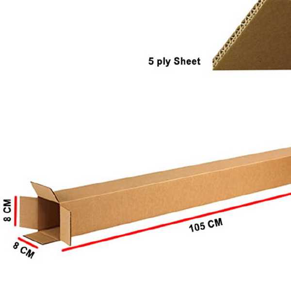 Cardboard Box 8L X 8W X 105H cm Double Wall (5 ply) Heavy - from ₹980